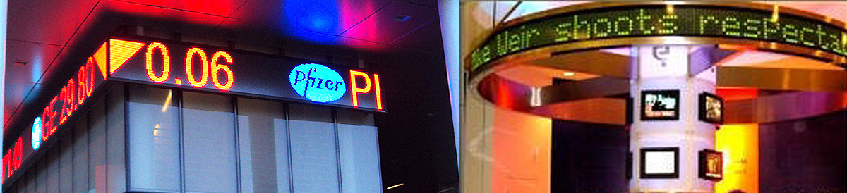 LED News Ticker Displays – Salescaster Display Corporation